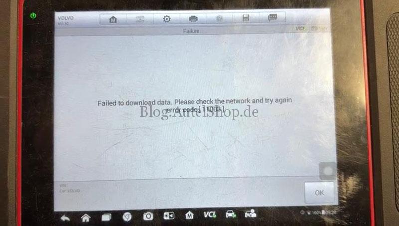 Solved Autel MK906BT Failed To Download Data 11003 Error Code 