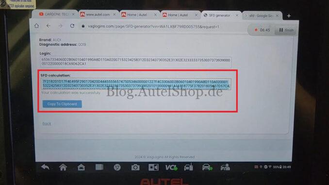How to Manually Unlock VW Audi SFD Gateway on Autel Scanners? - AutelShop.de Official Blog
